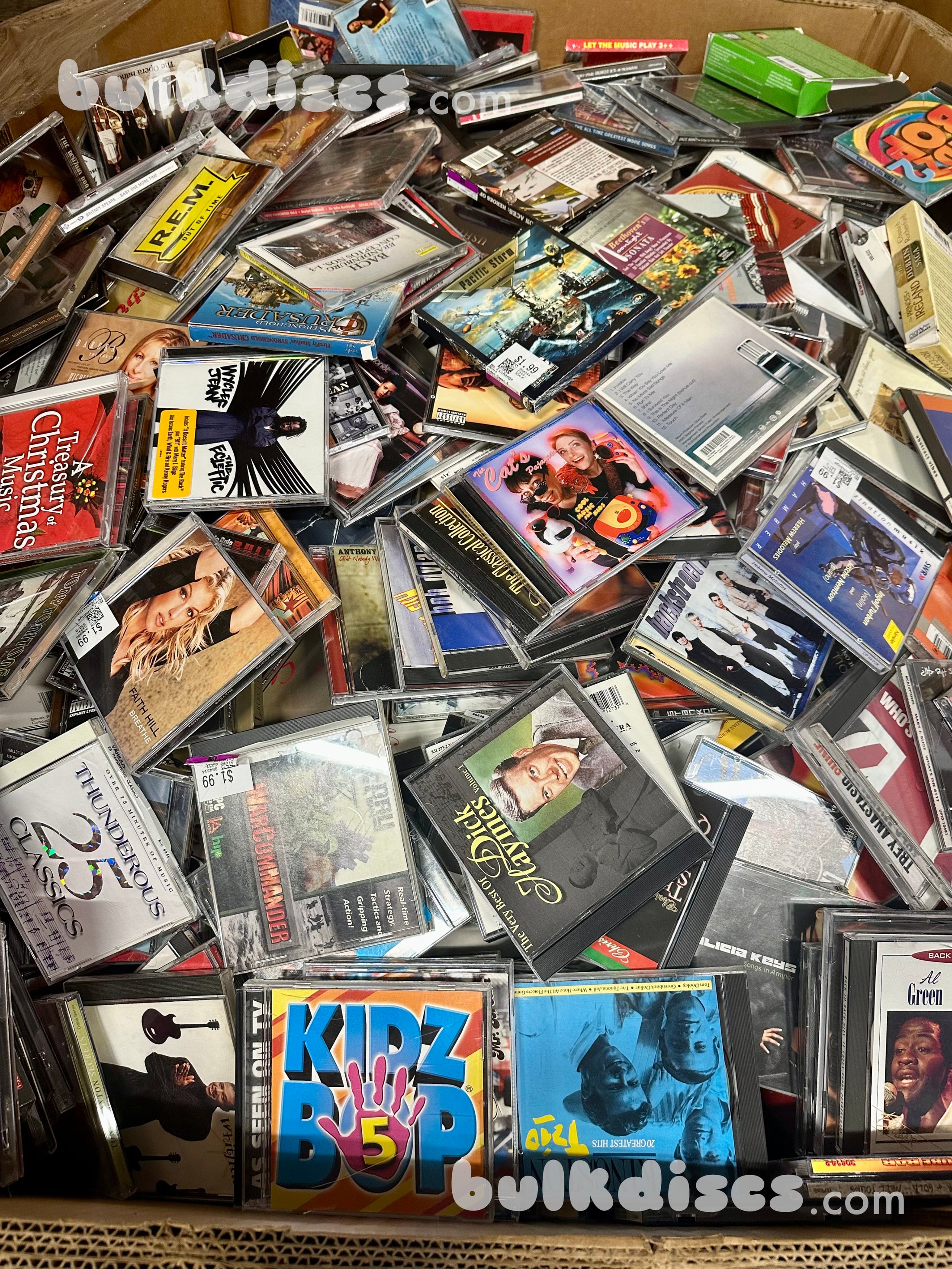Pallets of Wholesale Bulk Assorted CDs for Sale | BulkDiscs.com ...