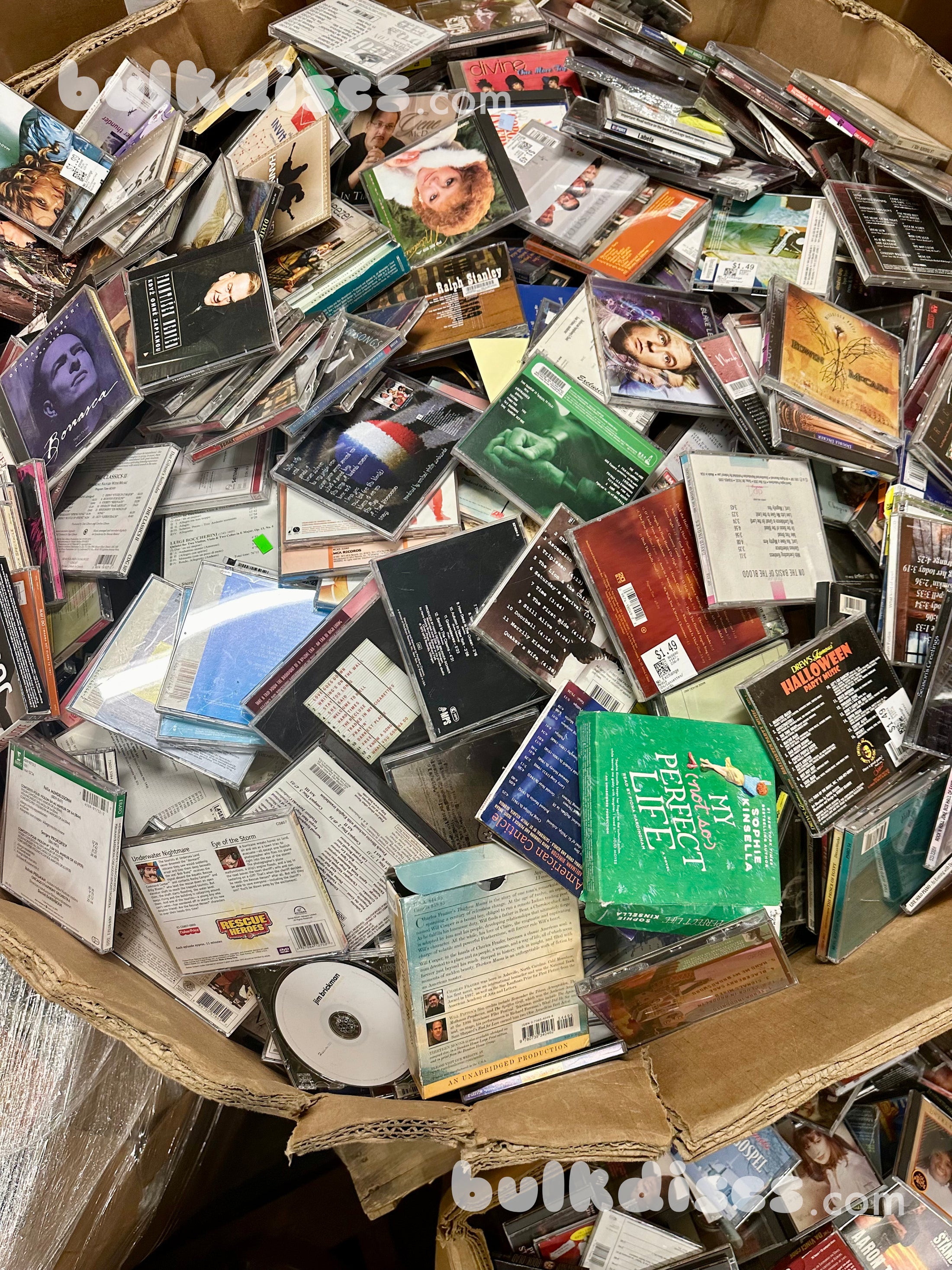 Pallets of Wholesale Bulk Assorted CDs for Sale | BulkDiscs.com ...