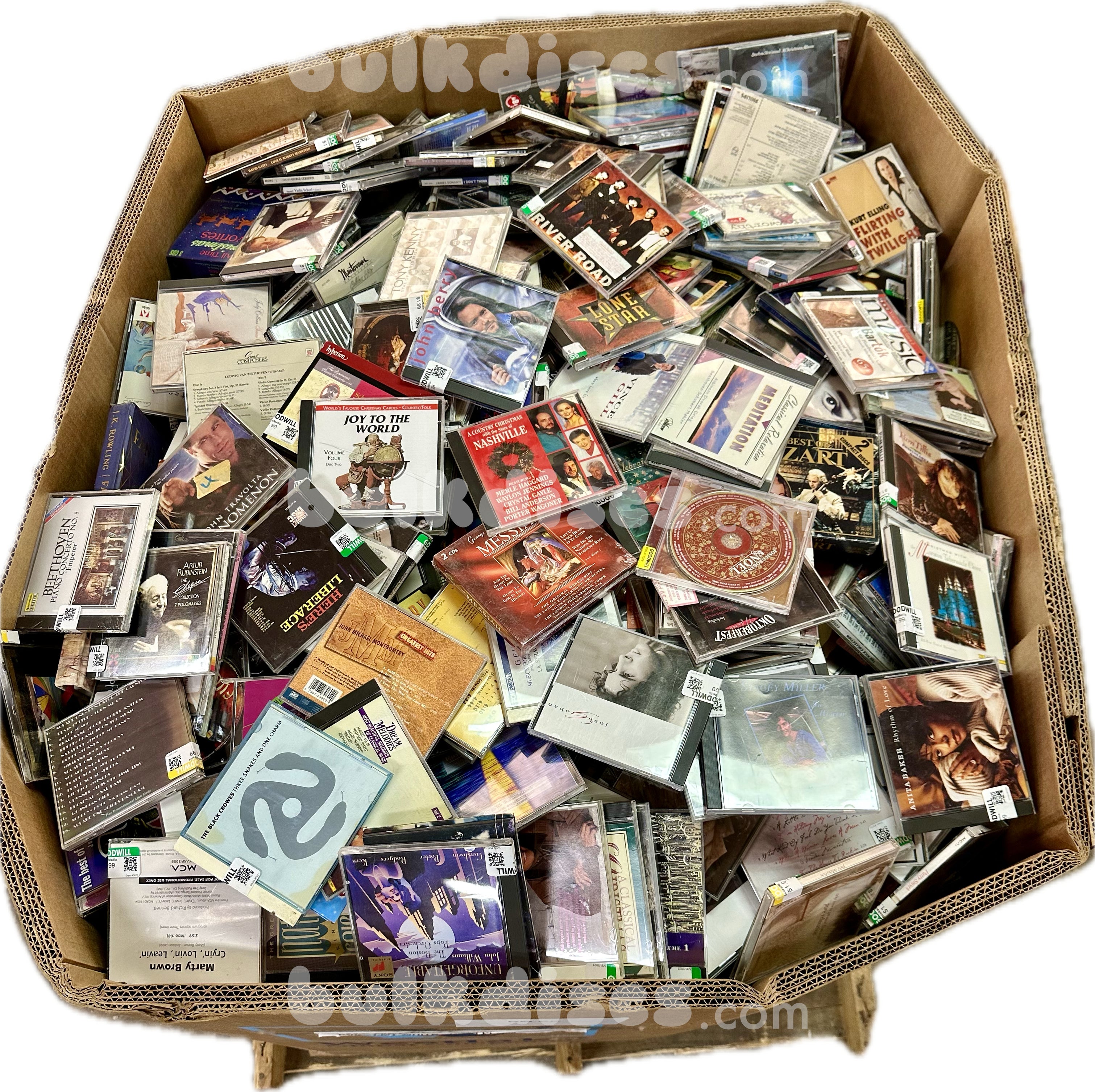 Pallets of Wholesale Bulk Assorted CDs for Sale | BulkDiscs.com ...