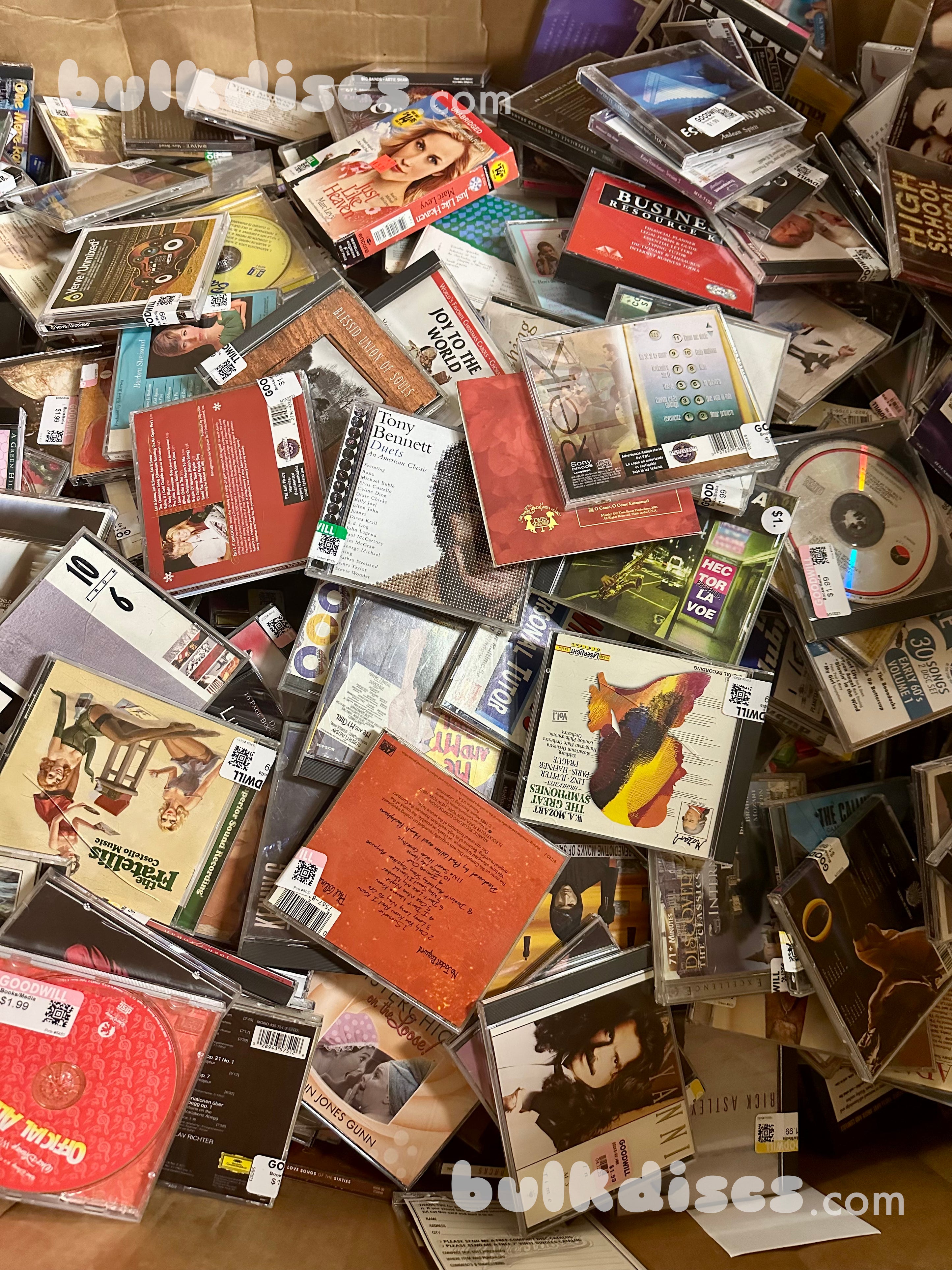 Pallets of Wholesale Bulk Assorted CDs for Sale | BulkDiscs.com ...