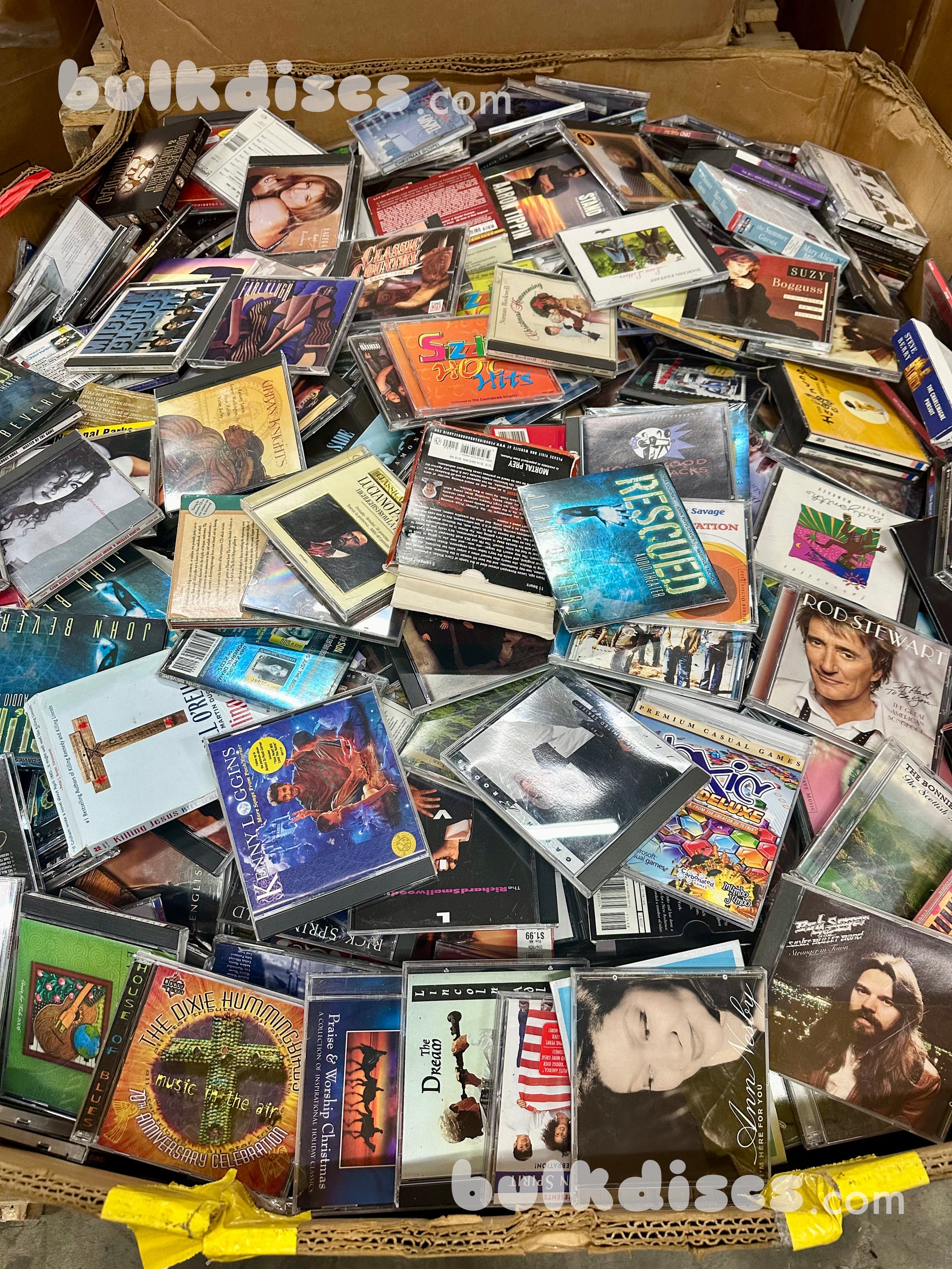 Pallets of Wholesale Bulk Assorted CDs for Sale | BulkDiscs.com ...
