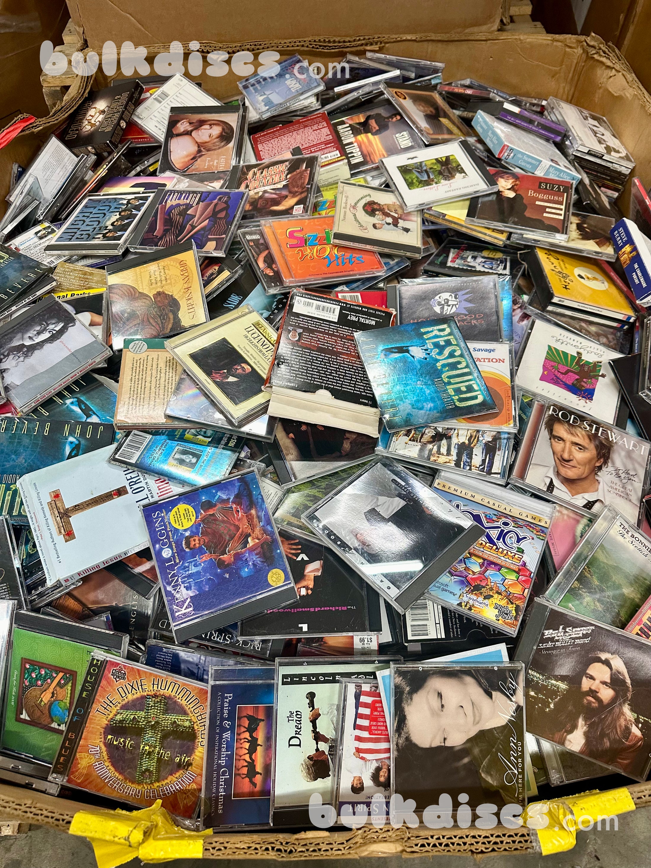 Pallets of Wholesale Bulk Assorted CDs for Sale | BulkDiscs.com ...