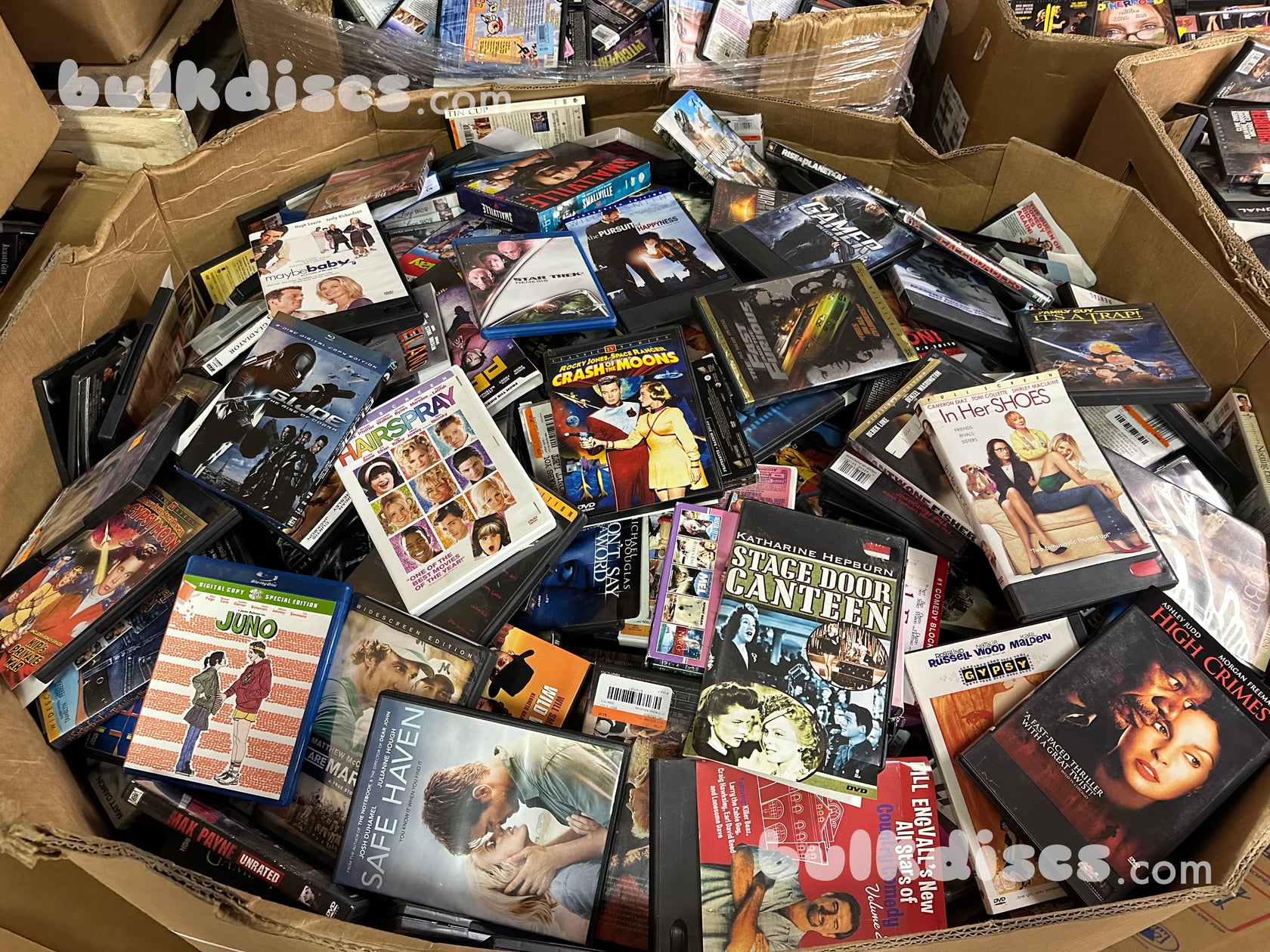 Pallets of Wholesale Bulk Assorted DVDs for Sale | BulkDiscs.com ...