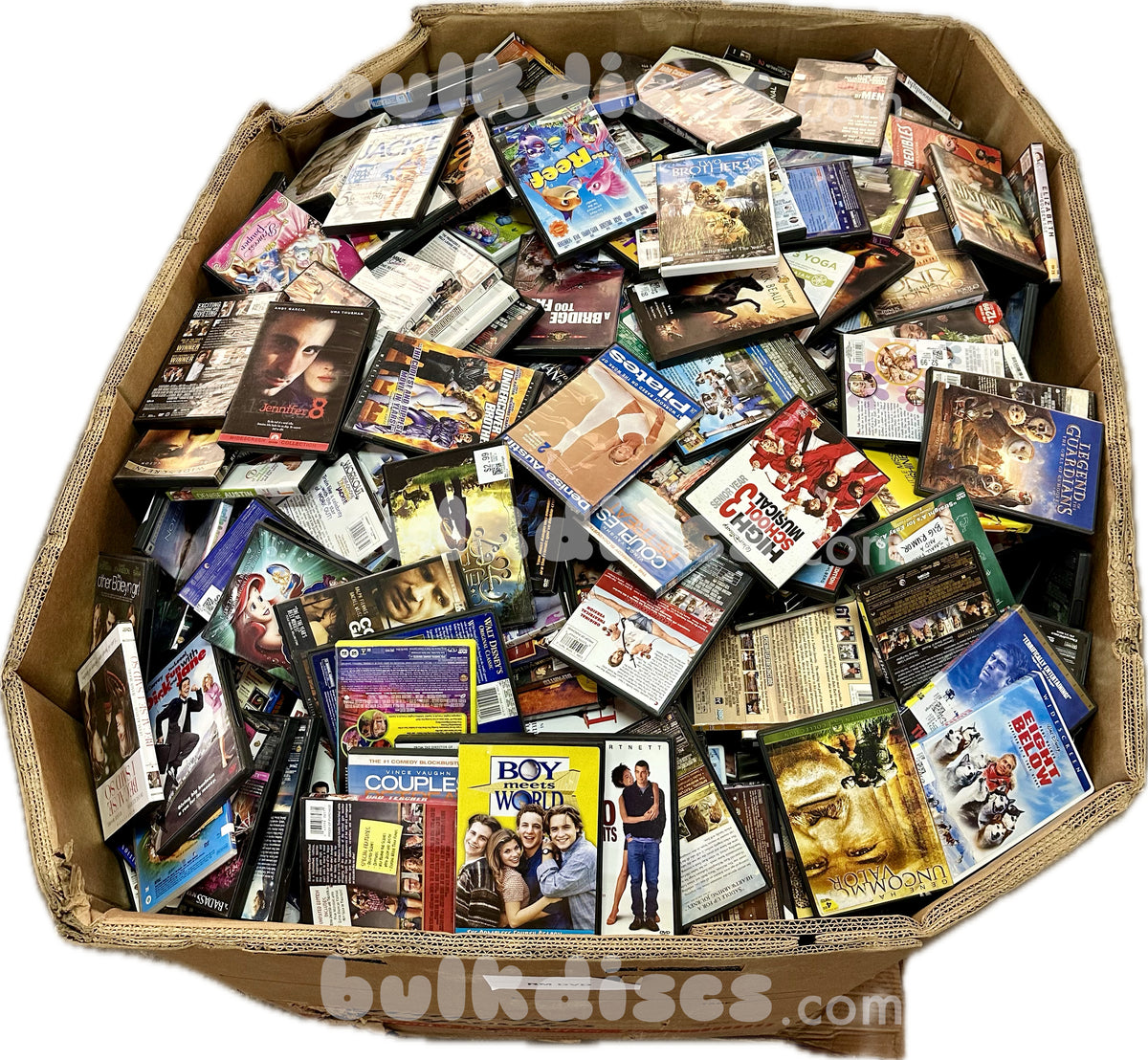 Pallets of Wholesale Bulk Assorted DVDs for Sale | BulkDiscs.com ...