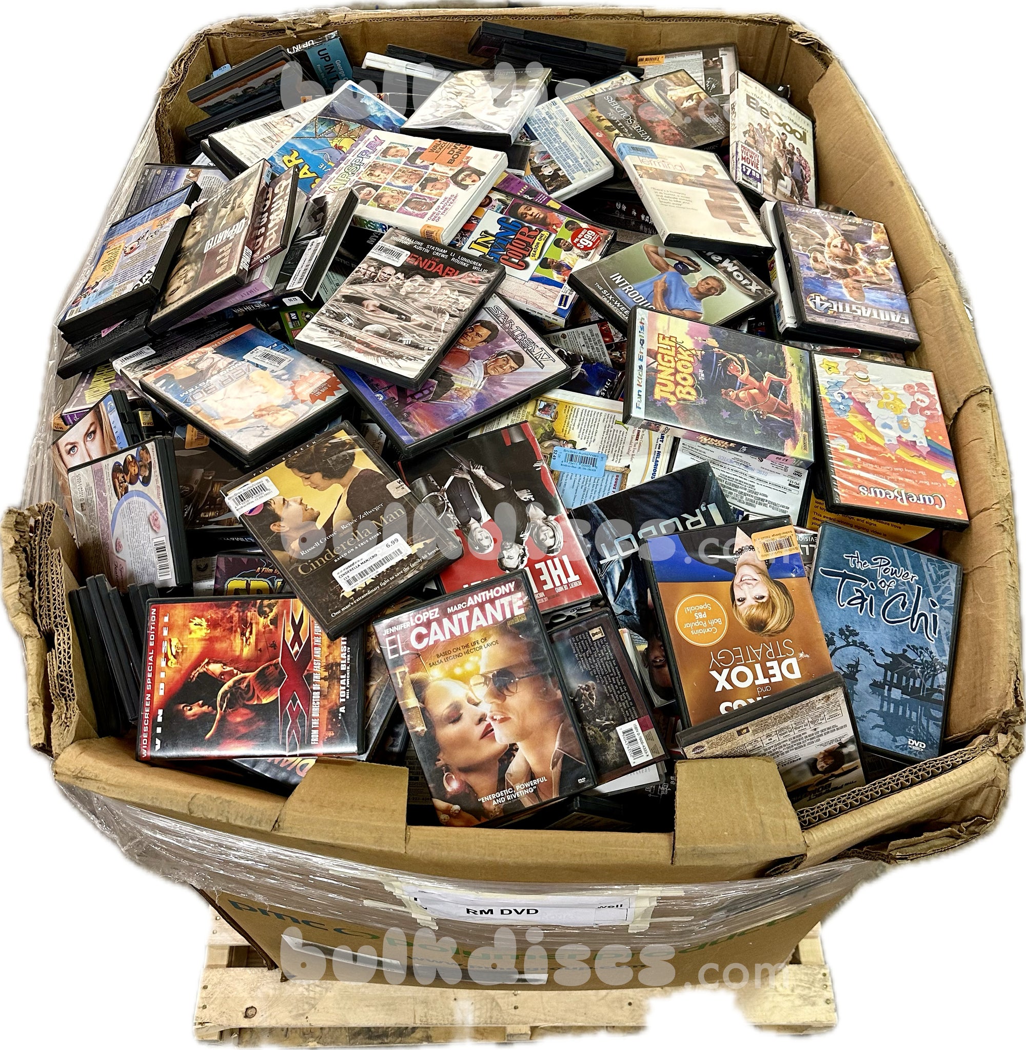 Pallets of Wholesale Bulk Assorted DVDs for Sale | BulkDiscs.com ...